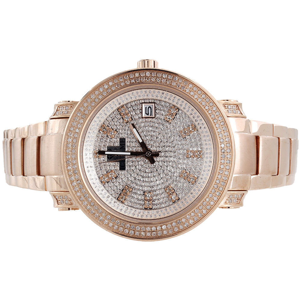 Mens Diamond Watch IceTime Phantom Jojo Jojino Joe Rodeo Illusion Dial ...