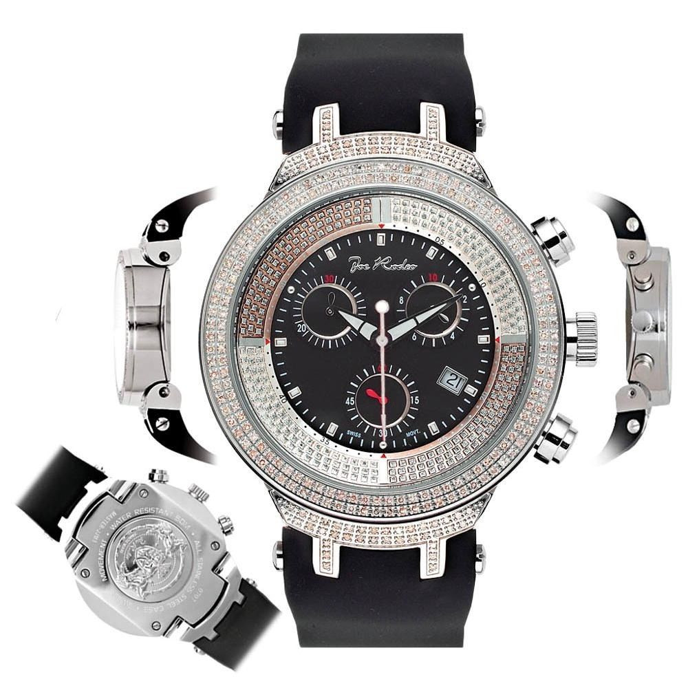 Men's Diamond Watch Joe Rodeo Master JJM3 2.2 Ct Illusion Black ...