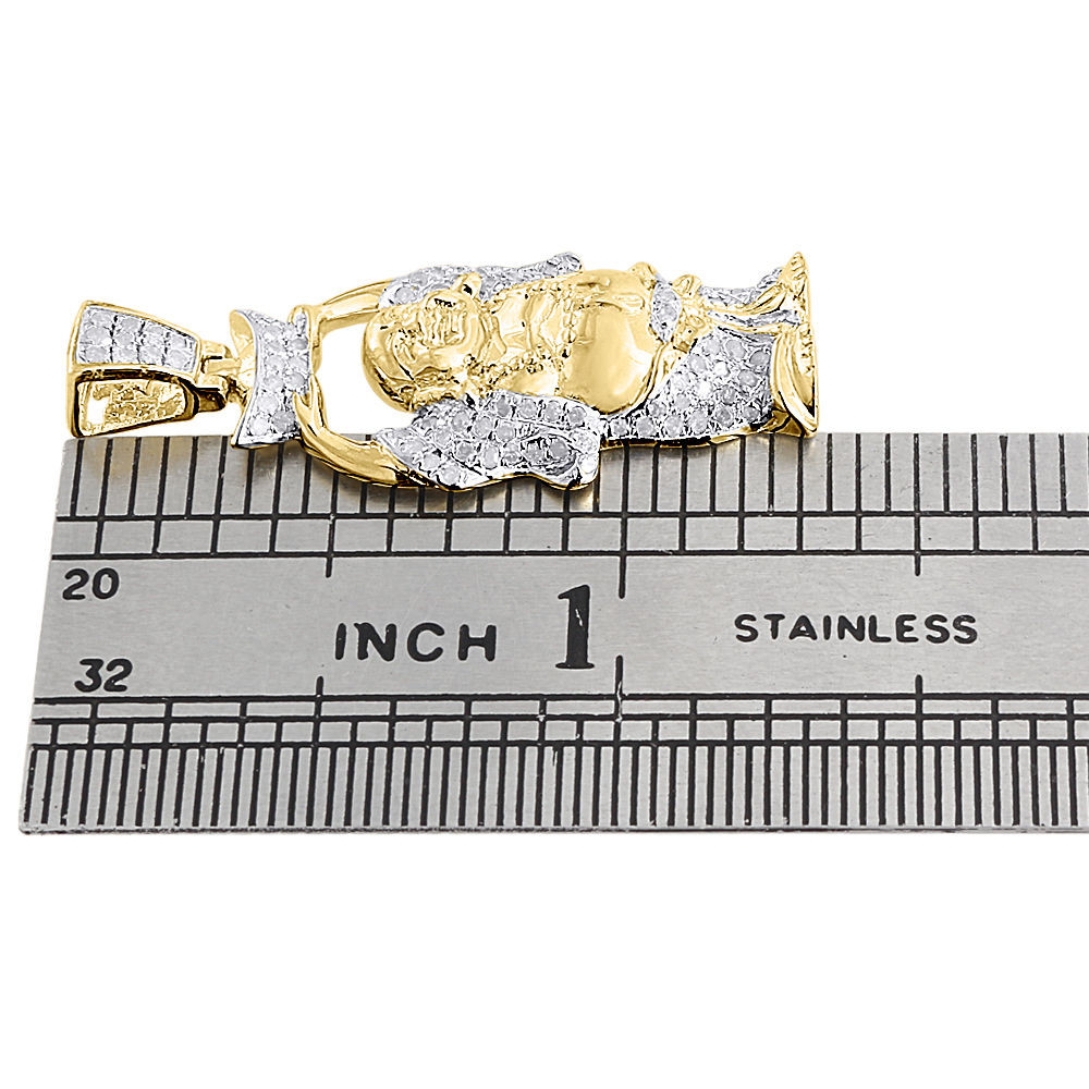 Genuine Diamond Five Percenter Pendant in 925 Sterling Silver 1.68 ...