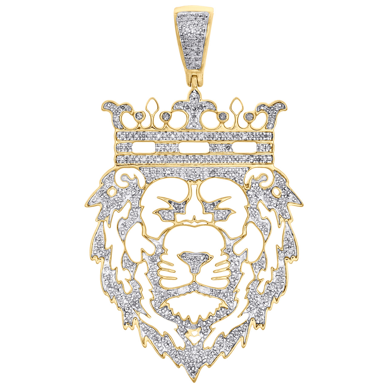 Lion With Crown Stencil