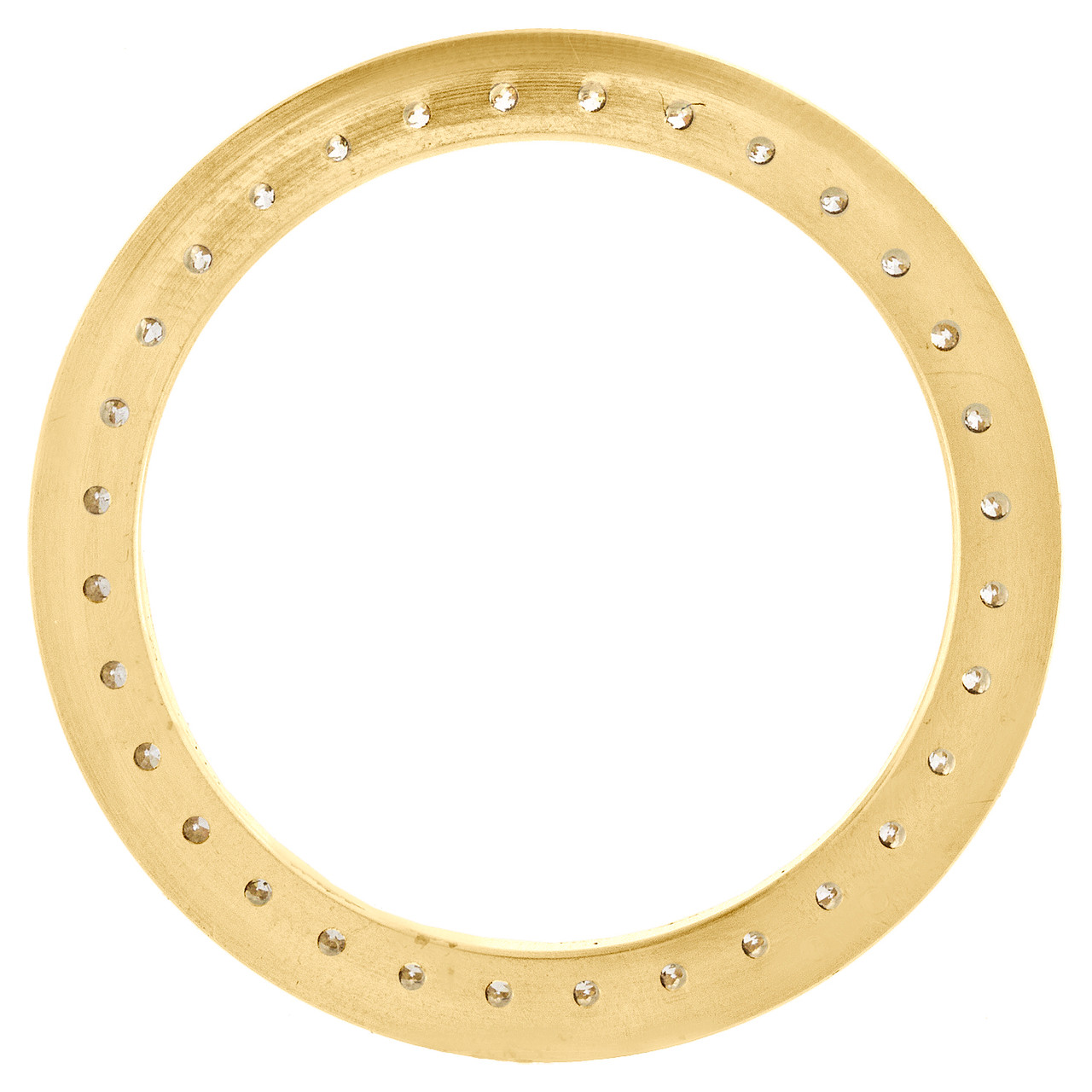 14K Yellow Gold Bead Set Diamond Bezel For 26mm Rolex DateJust Watch 1. ...