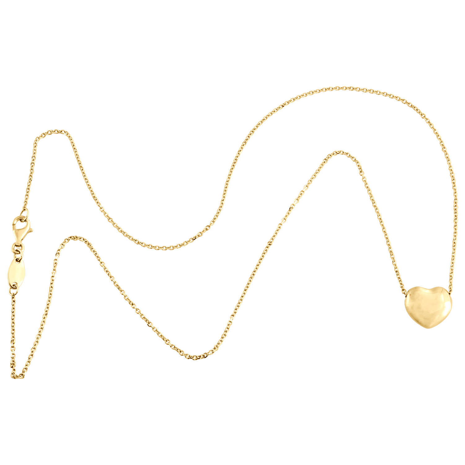 10K Yellow Gold Fancy 3D Puff Oval Rolo Link Chain 8mm Statement ...