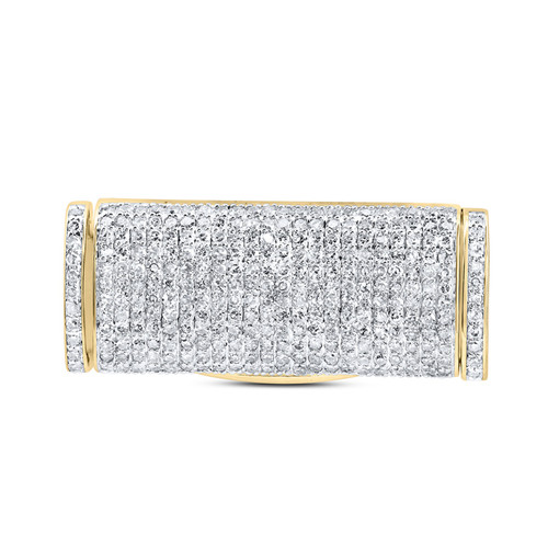 10K Yellow Gold 10mm Diamond Box Clasp Lock Miami Cuban Chain ...