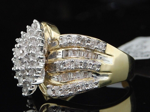 10k diamond cluster ring store