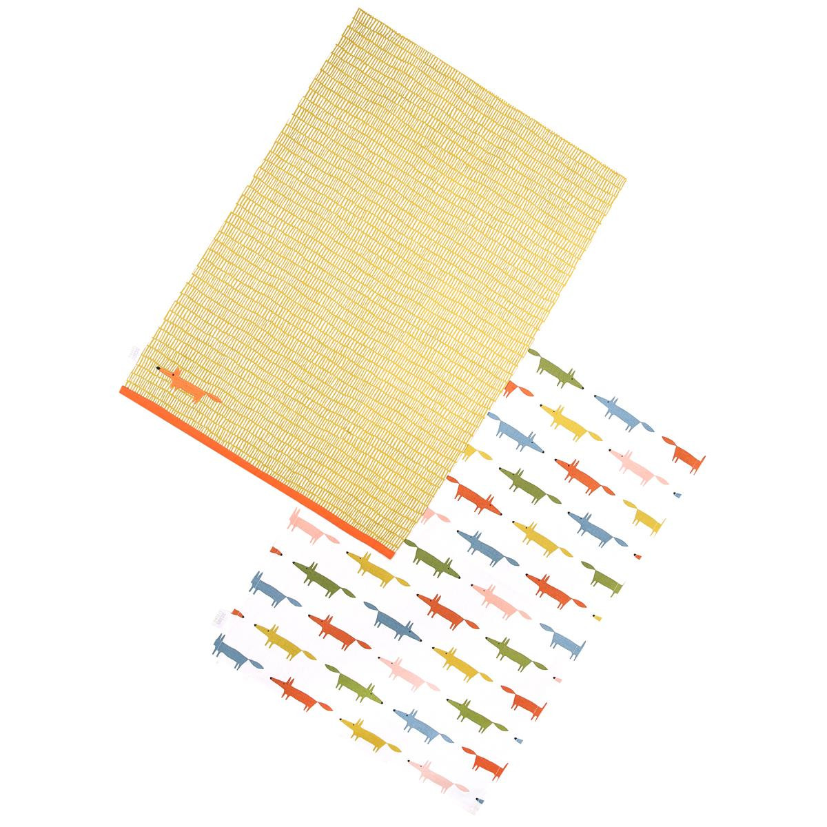 Scion Living Mr Fox 10th Anniversary Set of 2 Tea Towels | Philip ...