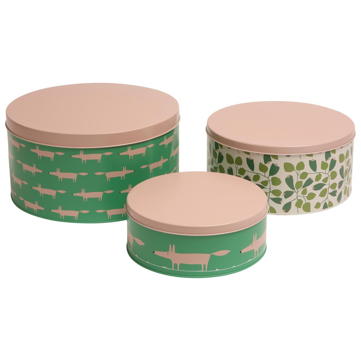 Scion Living Mr Fox Set of 3 Round Cake Tins | Philip Morris & Son