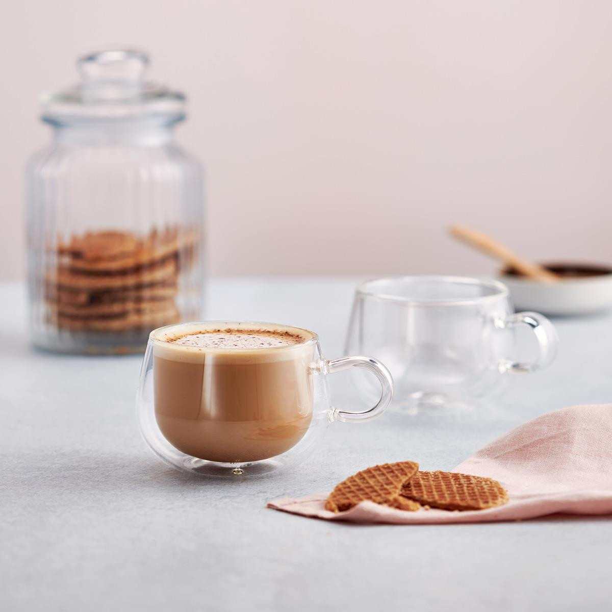 Judge Double Walled Glassware 2 Piece Cappuccino Glass Set 225ml ...