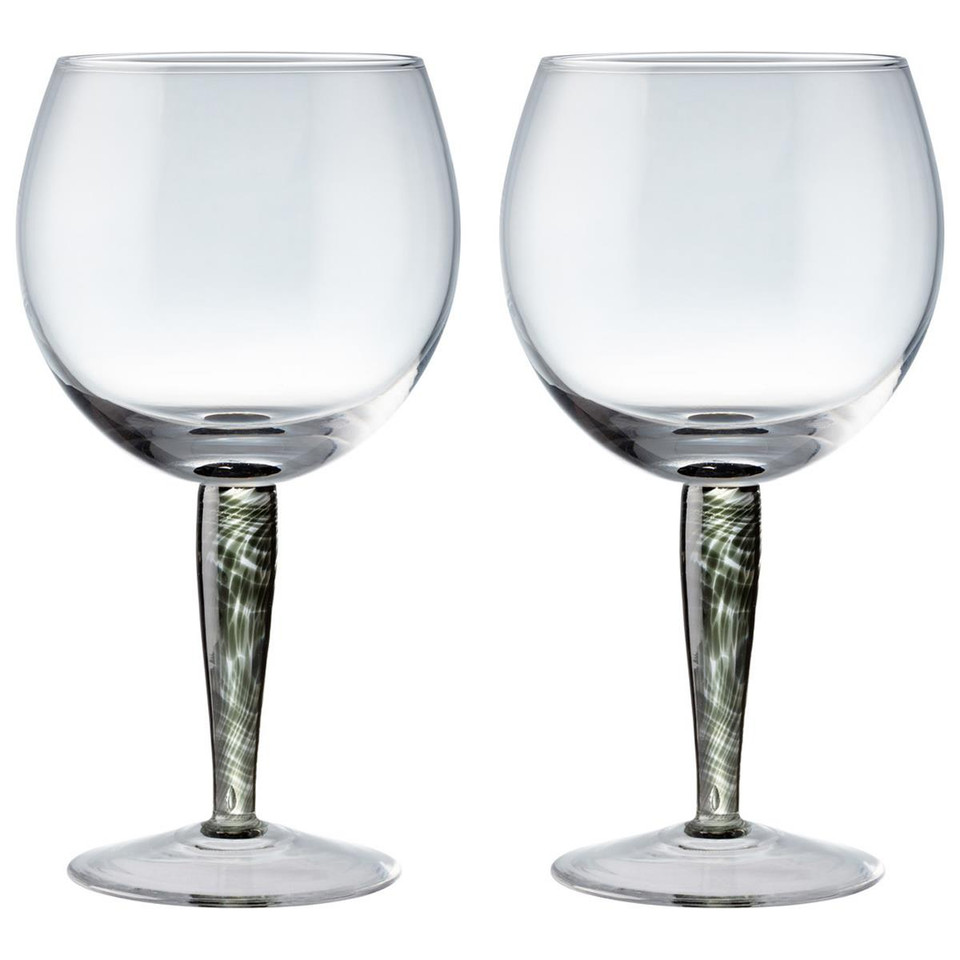 Denby Imperial Blue Gin Glass Pack Of 2 | Philip Morris & Son