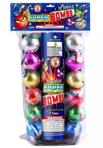 Super Bombs - Reloadable Shell Kit with Vibrant Colors