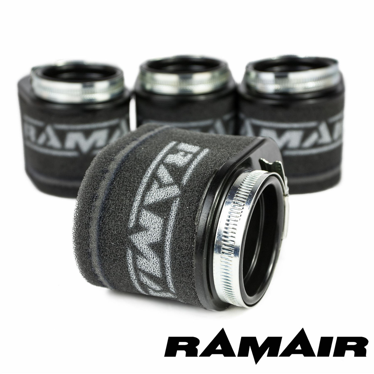 Oval Motorcycle Pod Foam Air Filter 43mm (1.7inch) ID - Ramair Filters ...