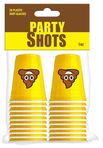 Poo Emoji Party Shots (12 Pack) - Shag Alternative Superstore