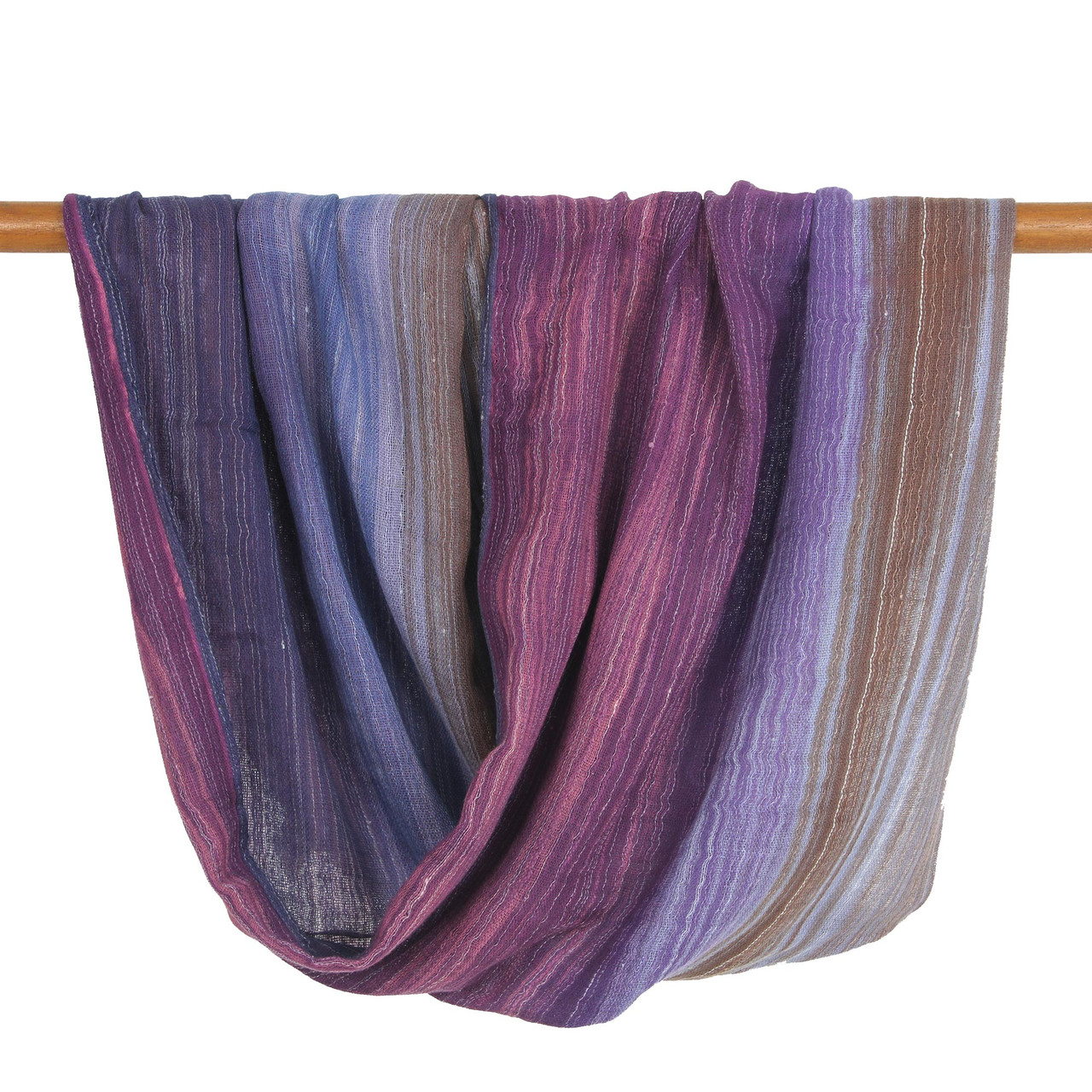 Colorful 100 Cotton Hand Woven Infinity Scarf from Thailand 'Radiant ...