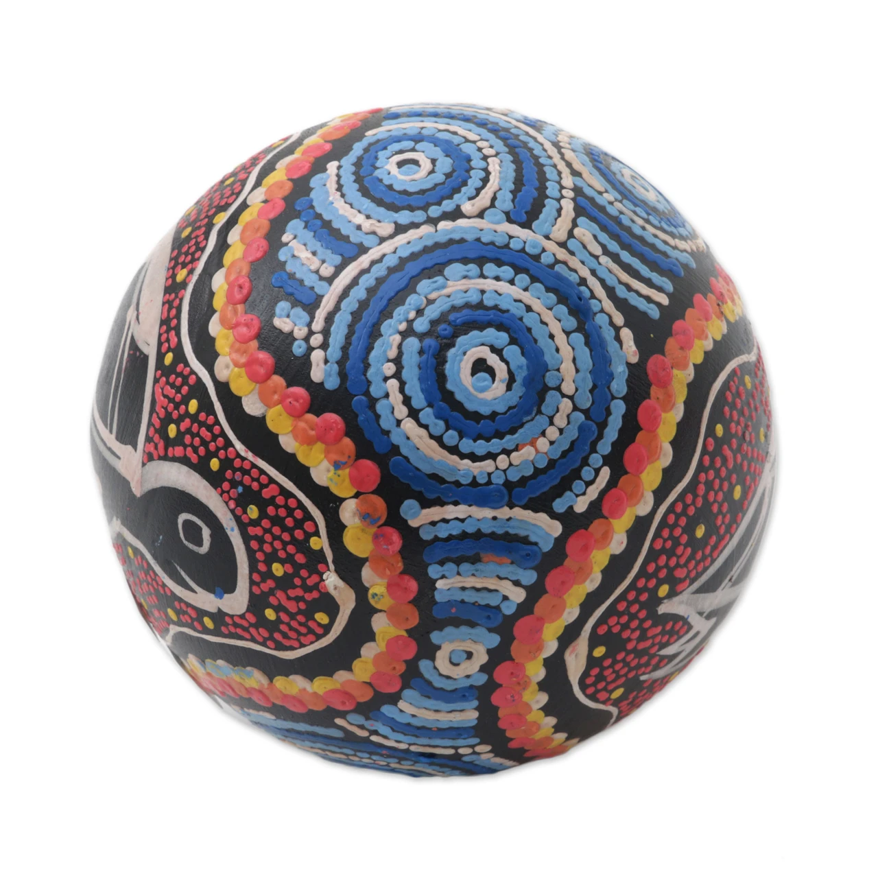 Turtle-Themed Coconut Shell Percussion Instrument from Bali 'Swimming ...