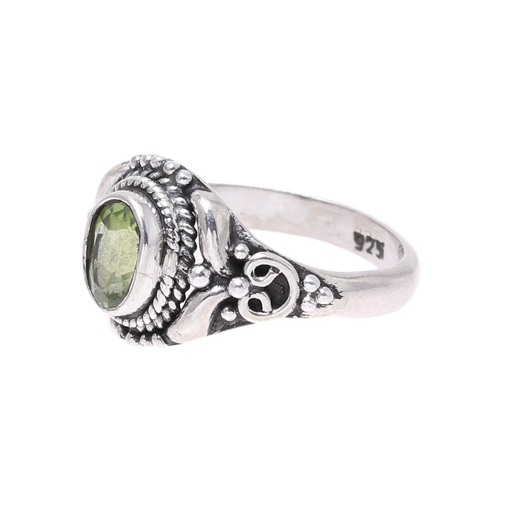 Traditional Peridot Cocktail Ring from India 'Traditional Romantic ...