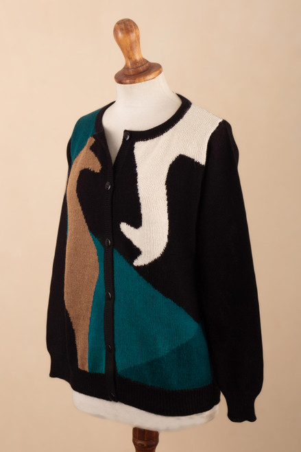 Artisan Crafted Llama Cardigan in 100 Alpaca 'Llama Drama ...