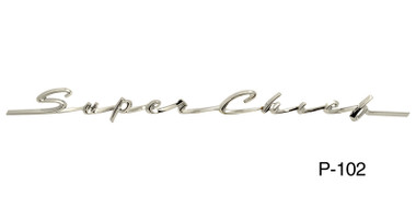 1957 Pontiac ''Superchief'' Front Fender Scripts, Pair