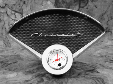 1955-1956 Chevy Car clock aluminum insert with Auto Meter quartz clock ...