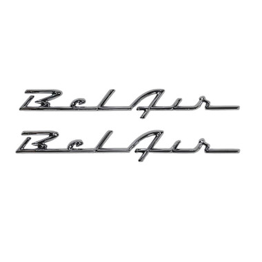 1957 Chevy ''Bel Air'' Script, Chrome, Pair (Best Quality ...