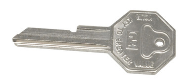 A Groove Octagon Head Key Blank, (Replaces Danchuk 17837)