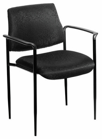 Stacking Office Chairs - Boss Stacking Office Chair with Arms [B9503]