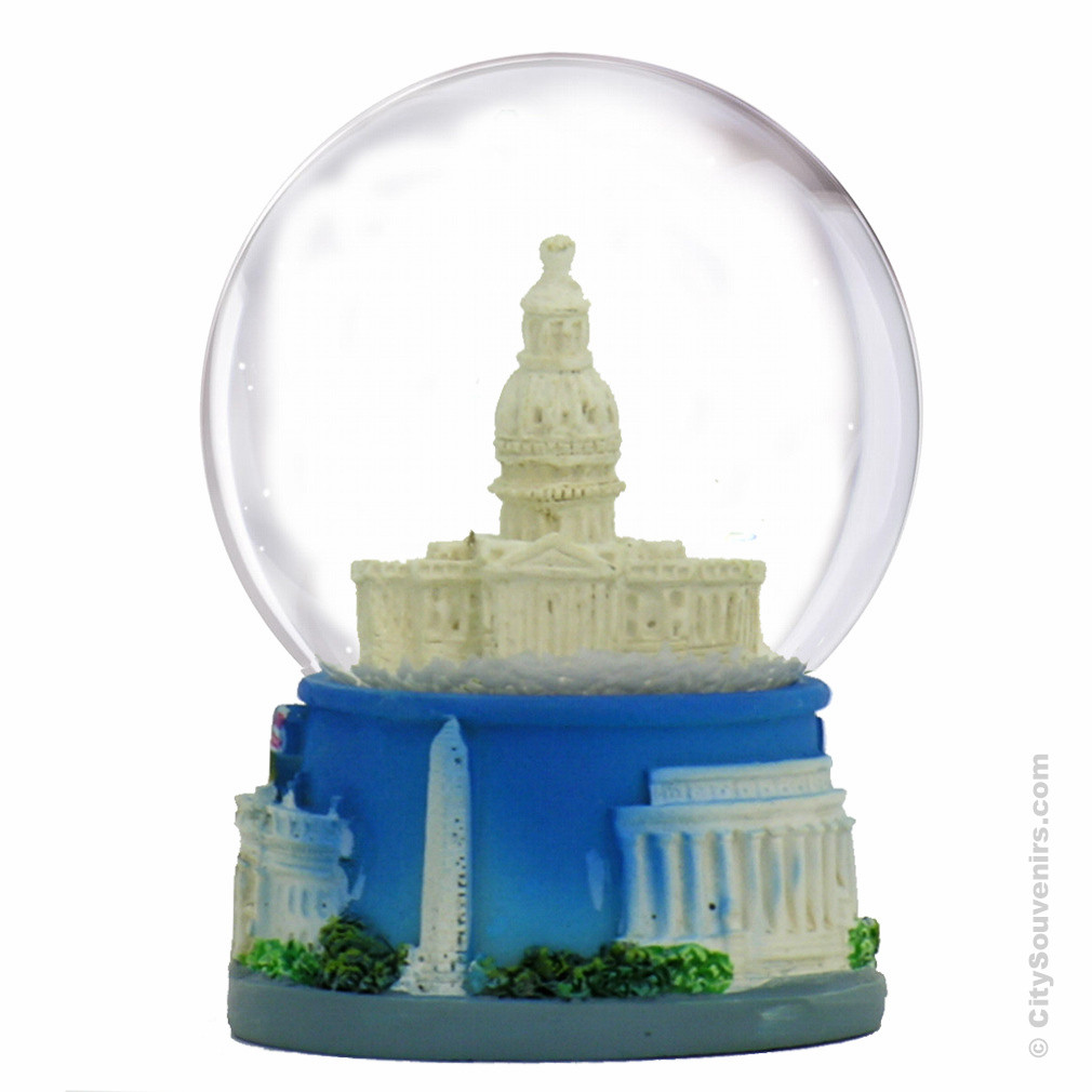 Washington DC Snow Globe US Capitol