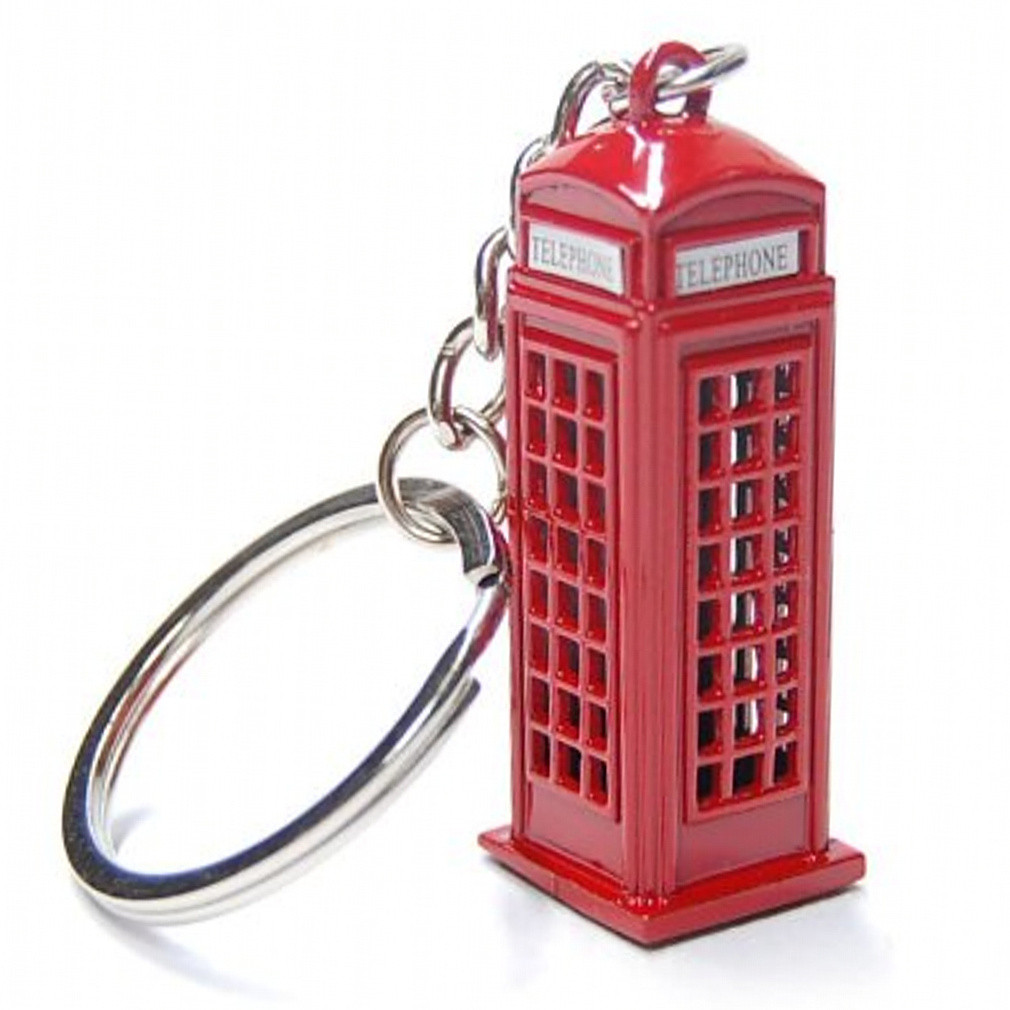 London Phone Booth Key Chain