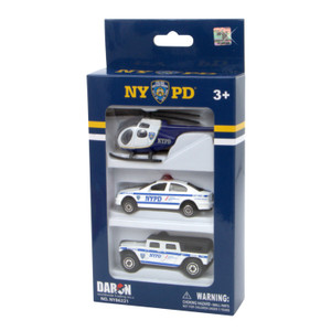 NYPD Police Toy Cars and Trucks Set