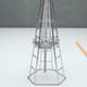 Seattle's Space Needle Wire Model