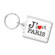 I Love Paris Plastic Key Chain