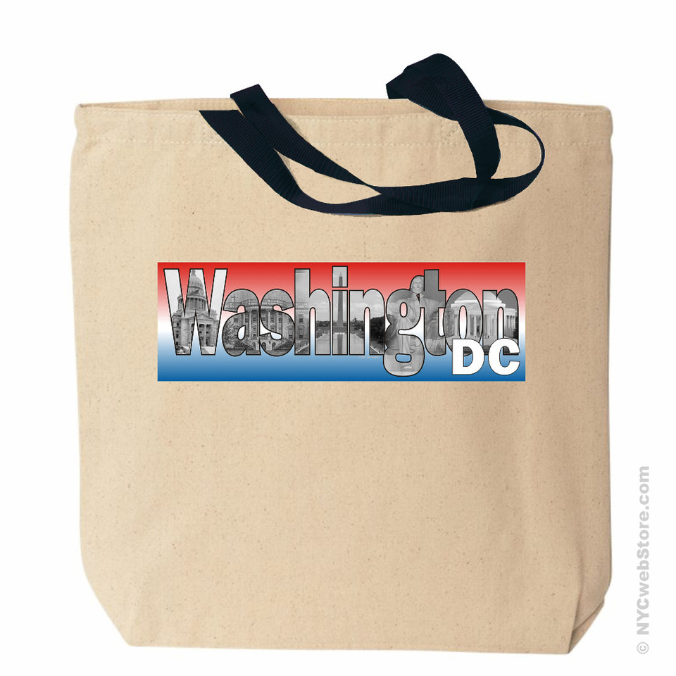 Washington DC Photo Canvas Tote Bag