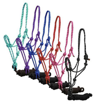 Reflective Rope Halter With Lead