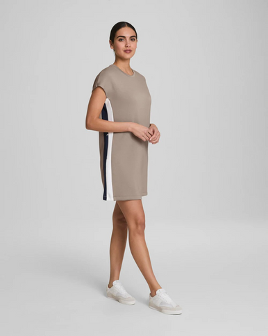 SPANX AIRESSENTIALS COLORBLOCK MINI T-SHIRT DRESS - Steve's on the Square