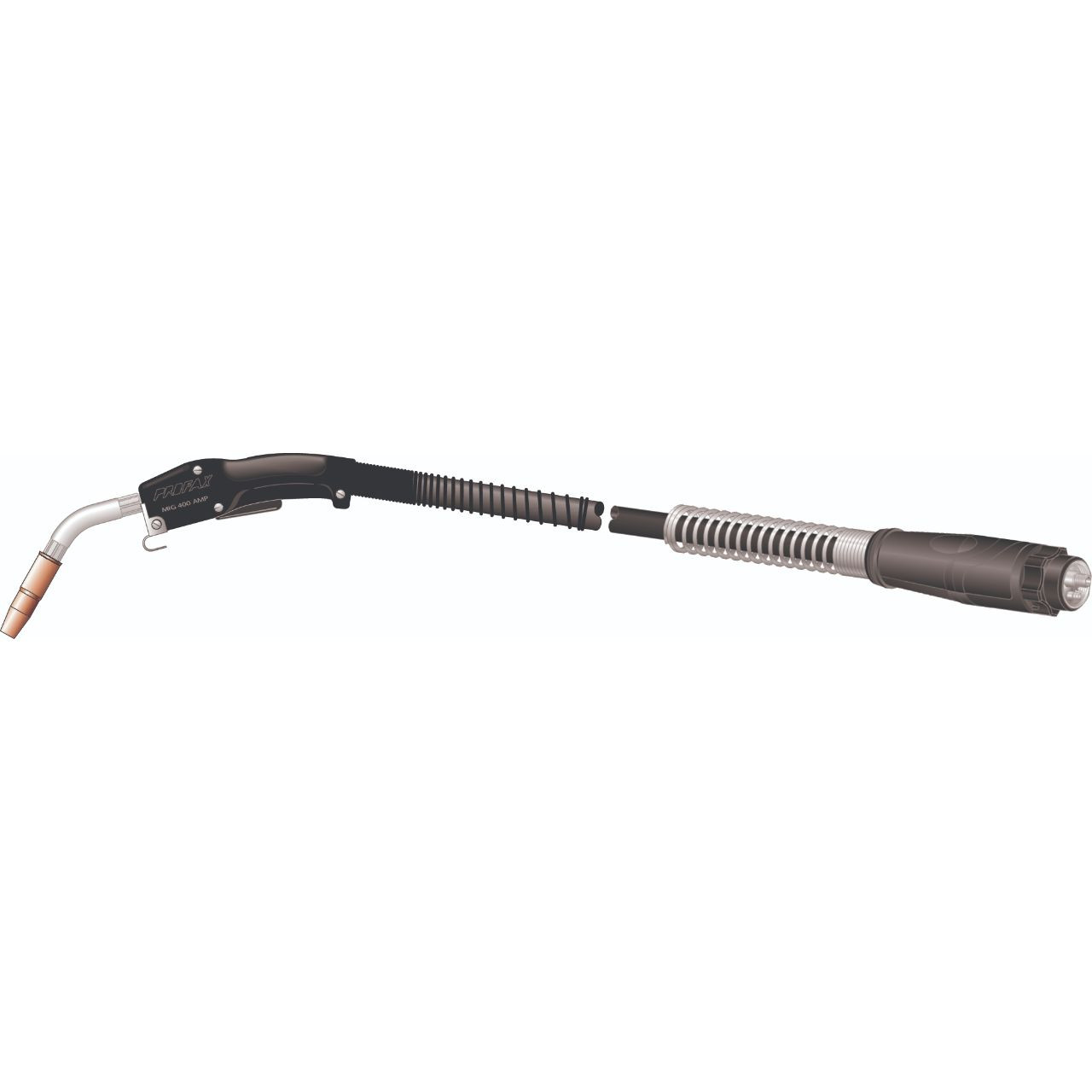Profax 400A TW4 Mig Torch 3.6m (12') Euro - ACL Industrial Technology
