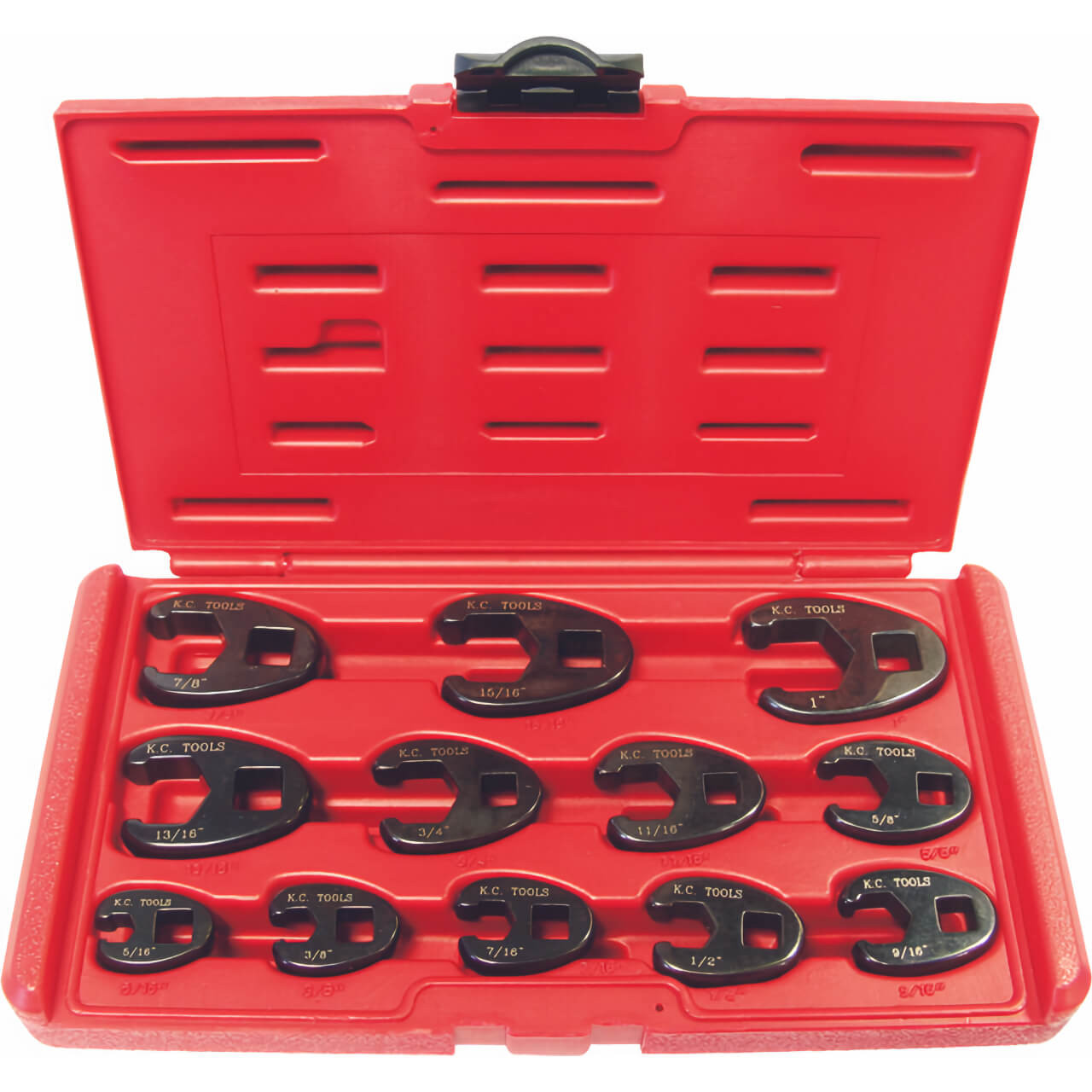 KC Tools 12 Pce 3/8 Dr AF Impact Crows Foot Spanner Set - ACL ...