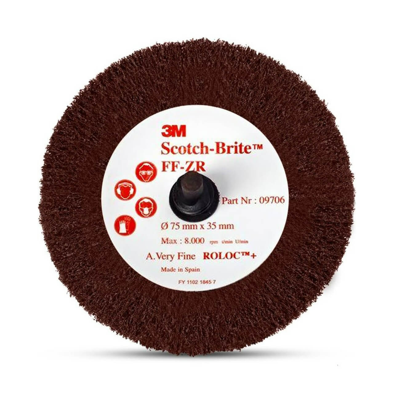 3M Scotch-Brite Roloc Clean and Finish Flap Brush 63mm x 32mm A-VFN ...