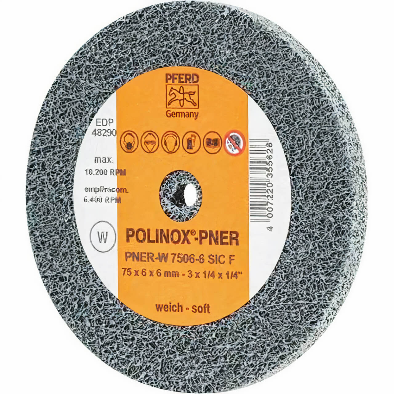 Pferd Polinox Ring Wheels Unitized Discs PNER-W 7506-6 C Fine (Soft) - ACL Industrial Technology