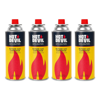 Hot Devil Butane Gas Can 4pk - ACL Industrial Technology