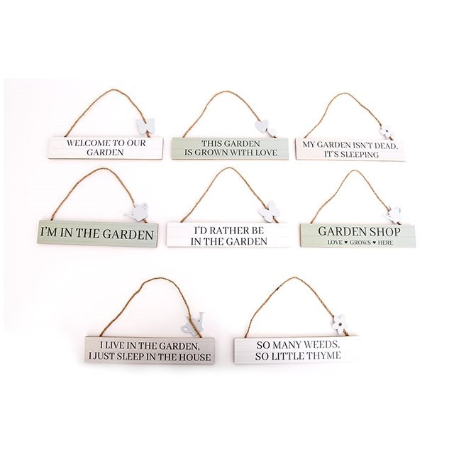 Potting Shed Garden Plaques Assortment - CB Gold