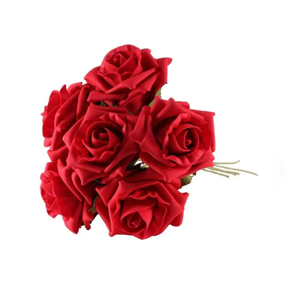 Foam Tea Rose Blood Red X 6 - CB Gold