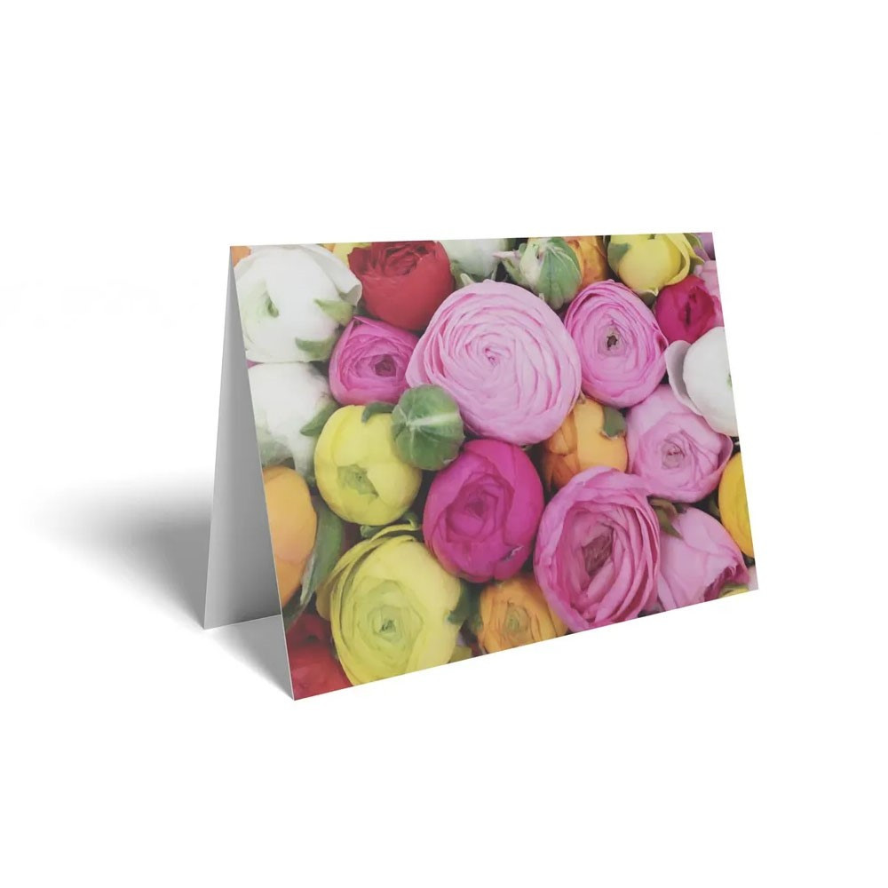 Folded Card Ranunculus - CB Gold