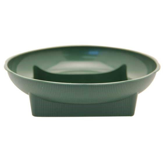 Large Square Round Dish Green Pk10 (20) - CB Gold