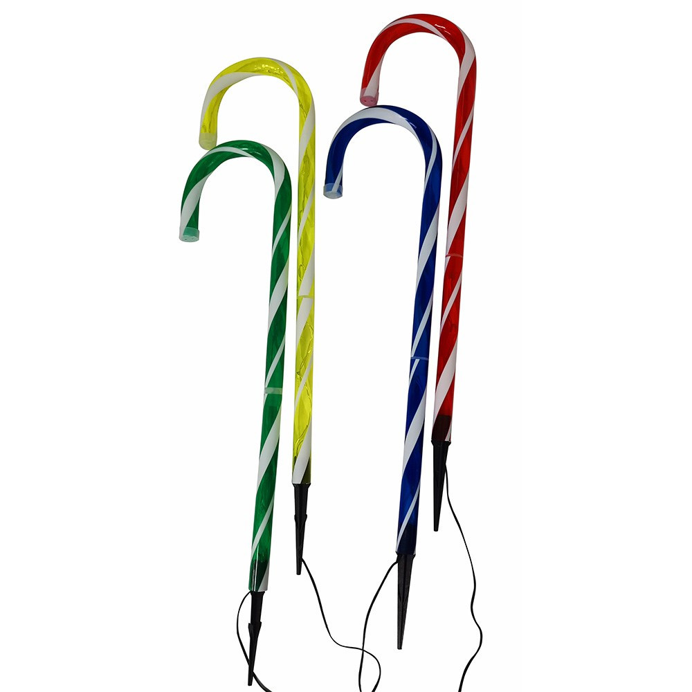 Candy Cane 4 Piece set 40 LED H:62cm - CB Gold