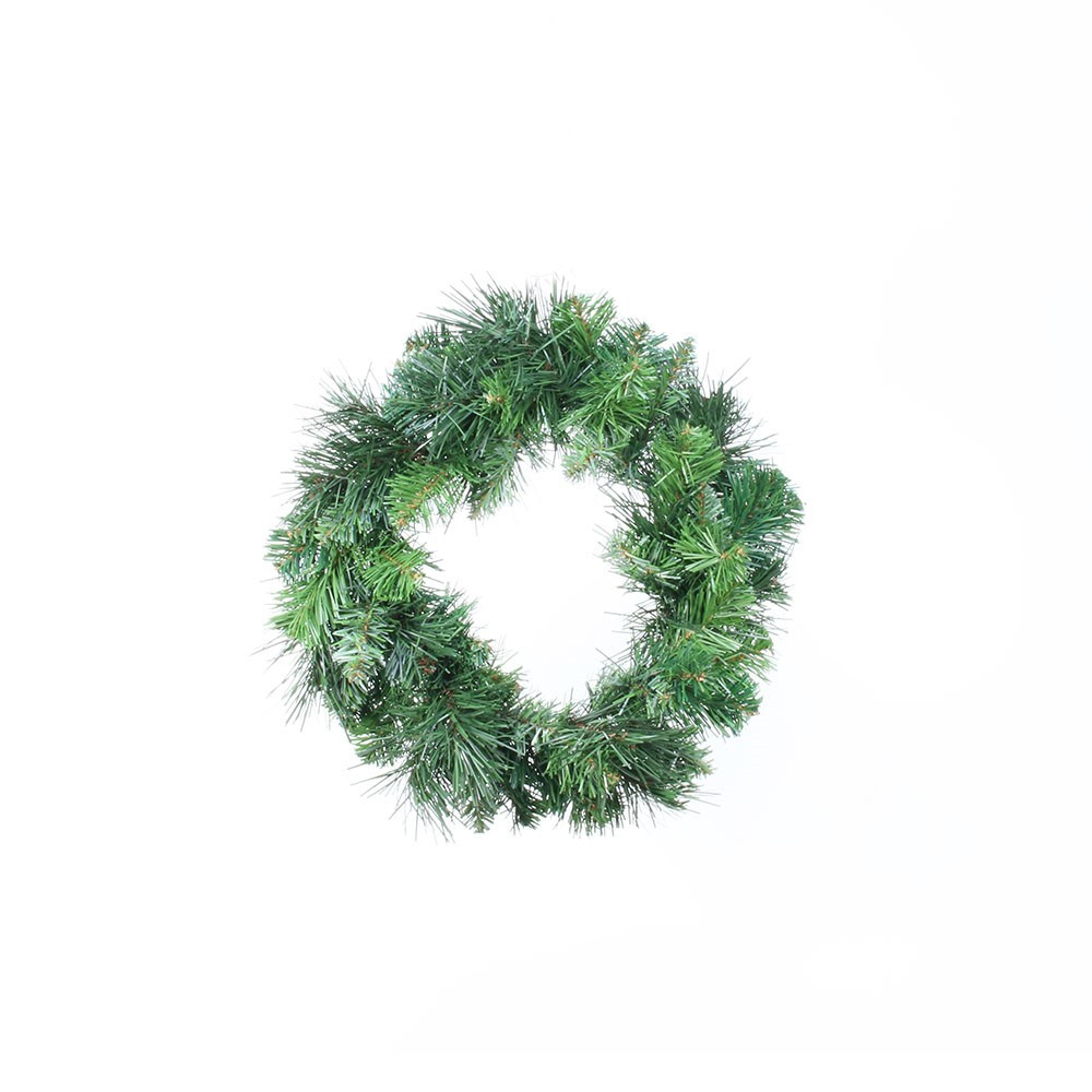 12" Deluxe Evergreen Single Wreath (60 Tips) - CB Gold
