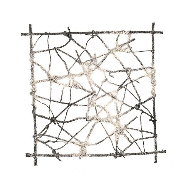 Frosted Net Frame 26cm