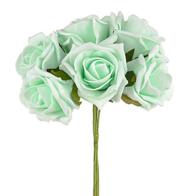 Cottage Foam Rosebud Lt Mint - CB Gold