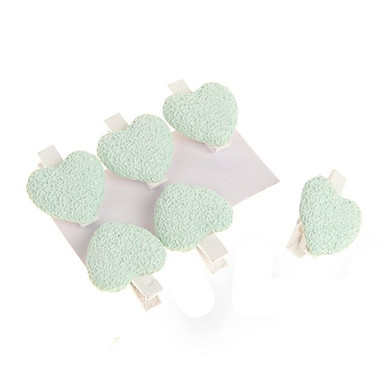 Heart Peg Mint Set Of 6 - CB Gold