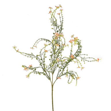Wild Flower Spray Peach 76Cm - CB Gold