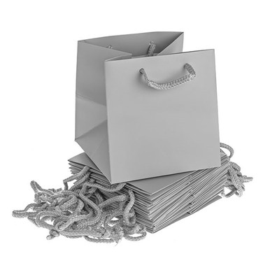 Hand Tie Bag Glacier Grey H17cm X10 - CB Gold