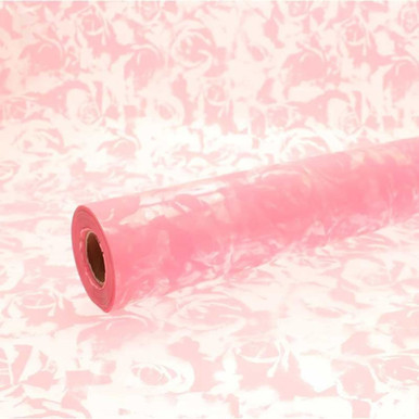 Cellophane Print Rose Pink 80cm 100m - CB Gold