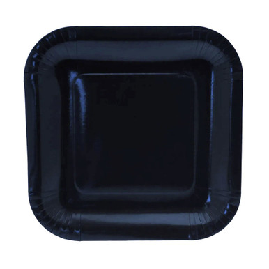 Dark Blue Paper Plates Square Pk8 9Inch - CB Gold